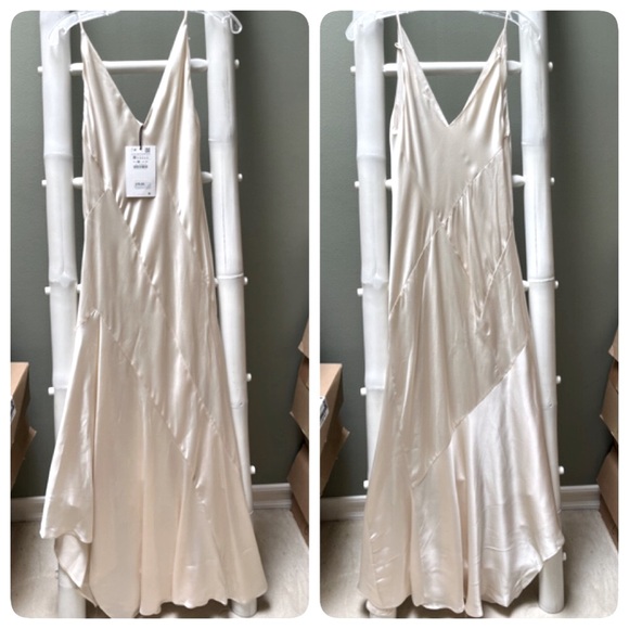 Zara | Dresses | Nwt Narciso Rodriguez X Zara Silk Slip Dress In Cream | Poshmark
